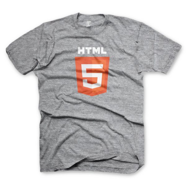 New HTML5 Logo T-shirts