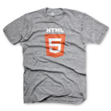 New HTML5 Logo T-shirts